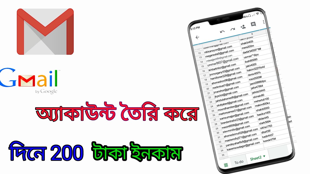 Earn money by making Gmail account online | Gmail selling and earn ...