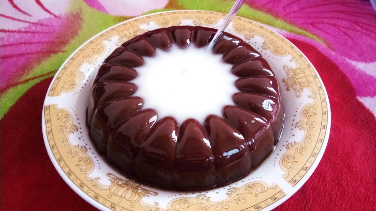 MUDAH DAN PRAKTIS, RESEP PUDING COKLAT FLA TAKARAN SENDOK - YouTube
