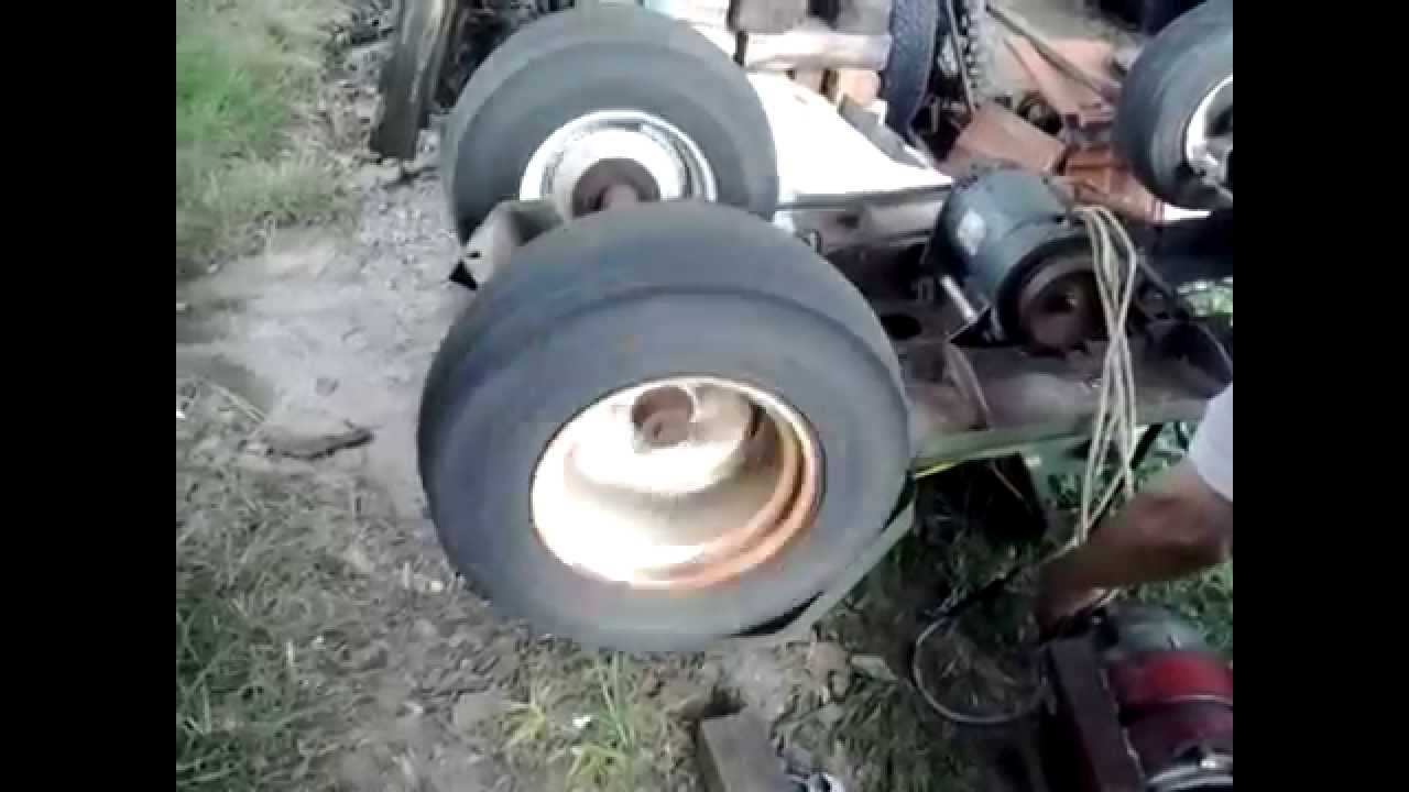 DIY Petrol Electric Garden Tractor Project - Part 2 - YouTube