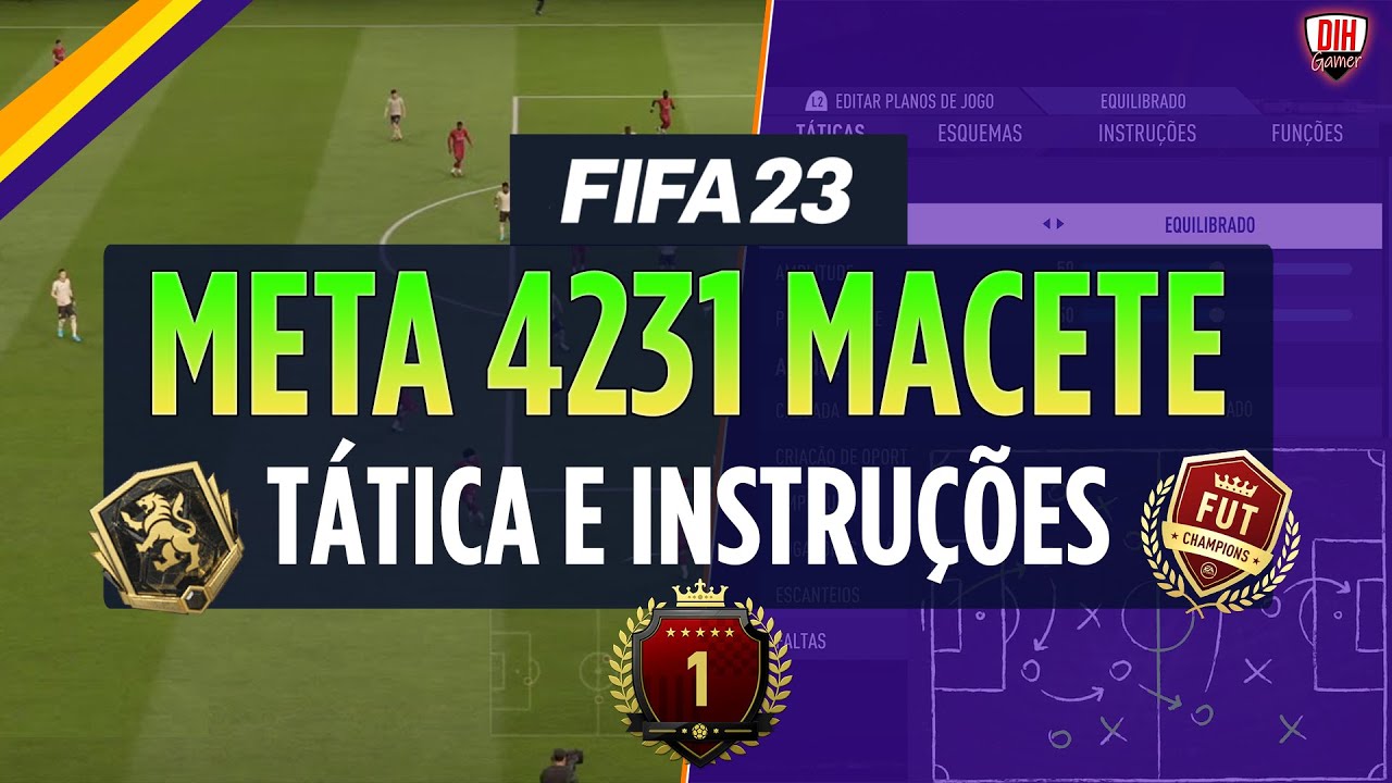 FIFA 23 | MELHOR TÁTICA META ! FORMAÇÃO 4231 MACETE - FIFA 23 ULTIMATE ...