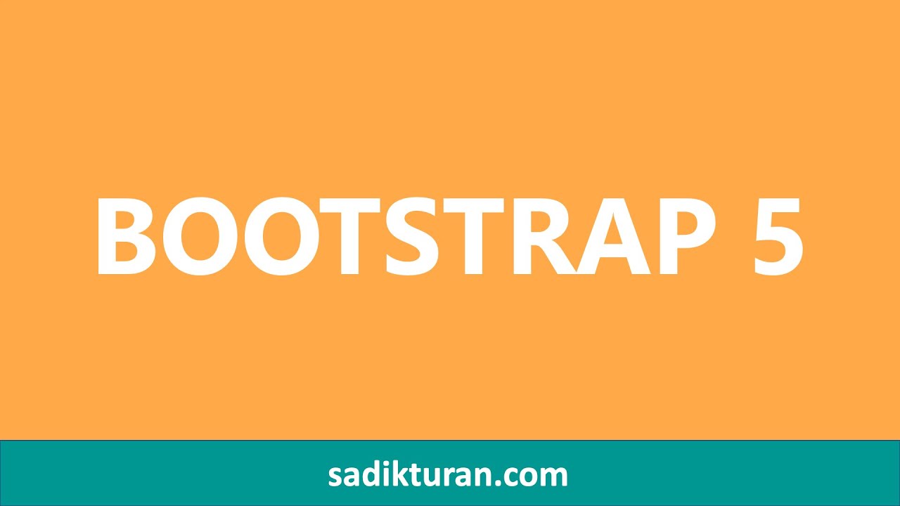 18-Bootstrap 5 Dersleri-Bootstrap Dropdowns - YouTube