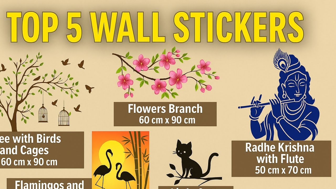Top 5 Beautiful Wall Stickers to Transform Your Home | Easy Wall Décor ...