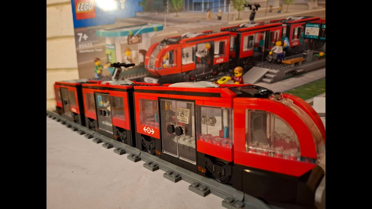 Lego Timelapse - Downtown tram - Set 60423 - YouTube