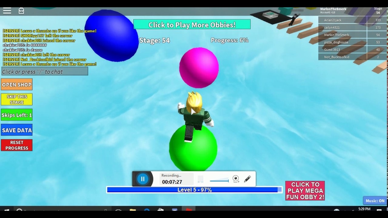 Roblox Obby course 1000 Stages - YouTube