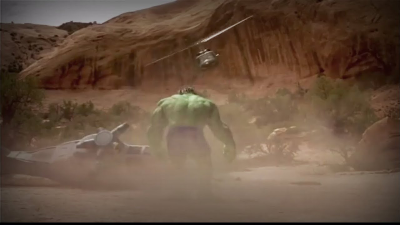 Hulk vs helikopter | Hulk 2003 - YouTube