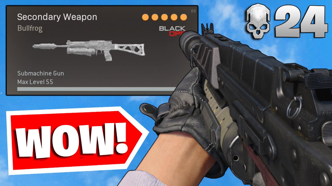 the "BULLFROG" SMG in WARZONE! BEST BULLFROG CLASS SETUP! 24 KILL ...
