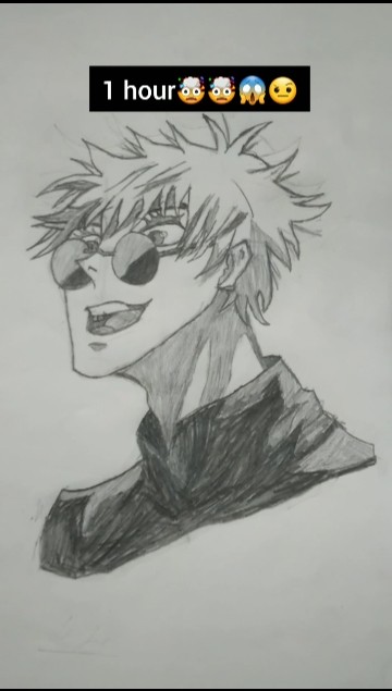 How to draw gojo in 1 sec vs 10 sec vs 1 minute vs 30 minute vs 1 hour ...