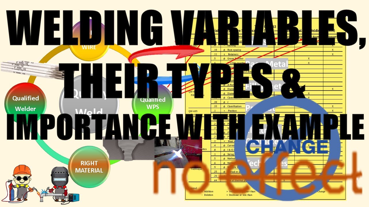 Welding variables, Their types & Importance ASME Section IX & AWS D1 1 ...