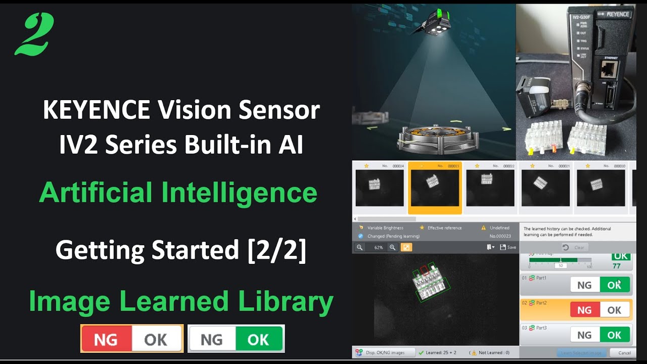 KI14b. [2/2]Keyence IV2 Vision Sensor Built-in AI Artificial ...