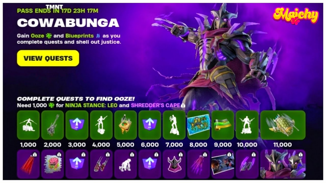 🔴 Let's Try New TMNT MYTHICS & New COWABUNGA Quest! Fortnite Zero Build ...