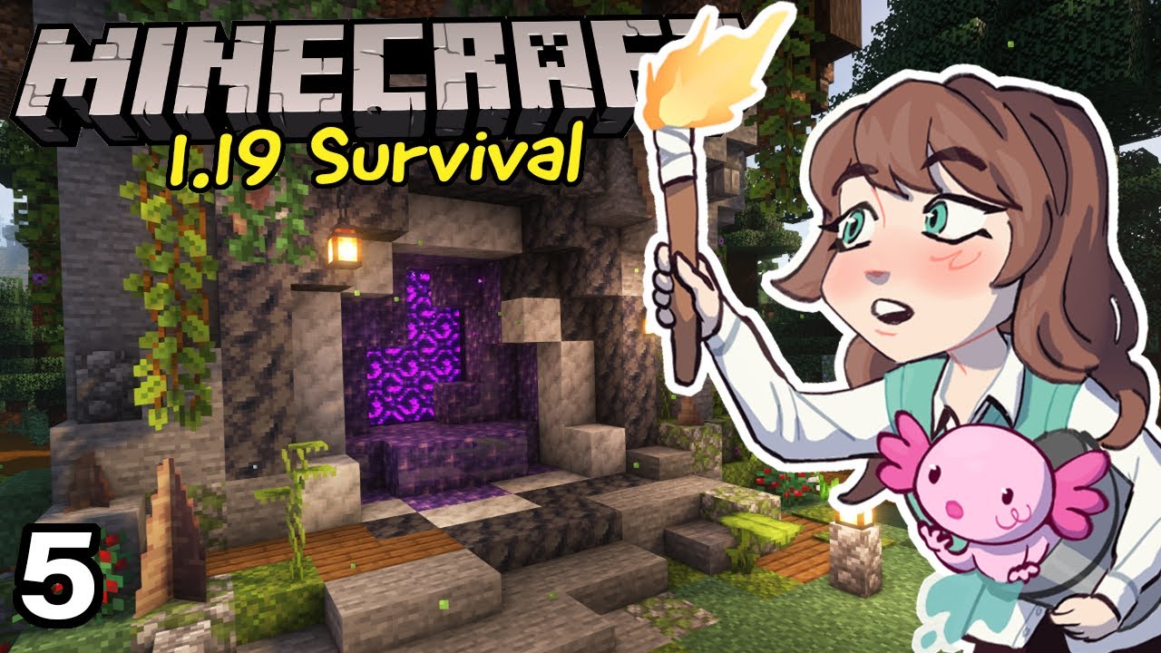 I Built my Portal in a GEODE! | Minecraft 1.19 Survival Ep. 5 - YouTube