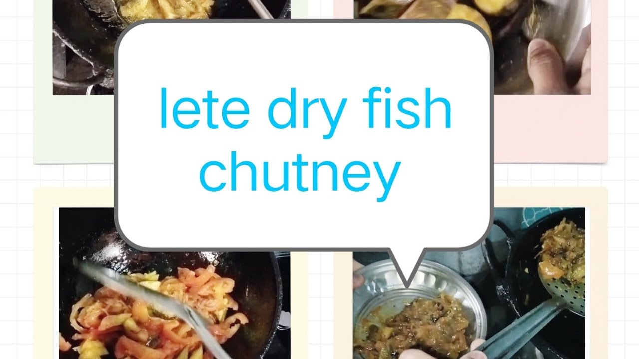 bahut dino ke bad sutki lete dry fish ka chutney 😋 - YouTube