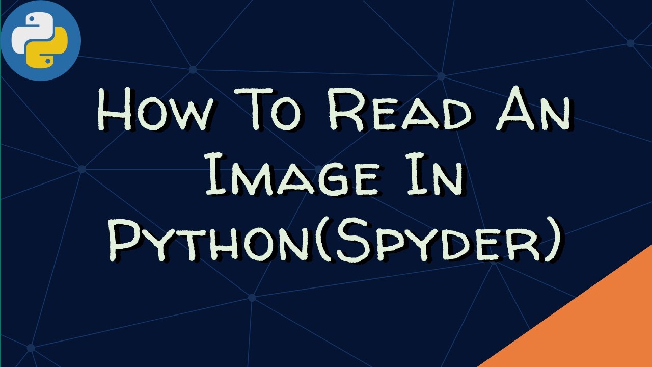 How to read an image in python (spyder) - YouTube