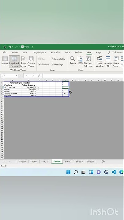 View Tab in MS Excel | Workbook view in Excel | ms excel tricks and ...