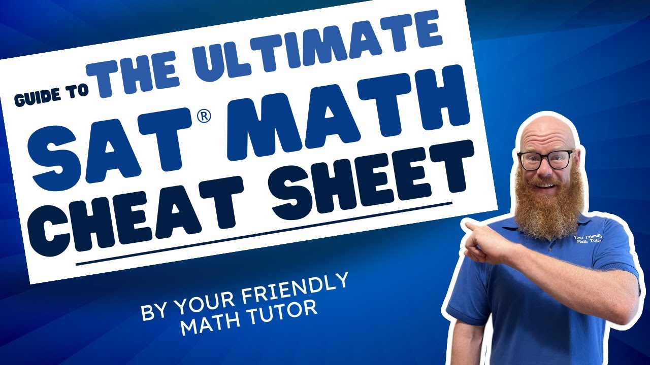Your Friendly Math Tutor's SAT® Math One Sheet - Video 1 Strategies ...