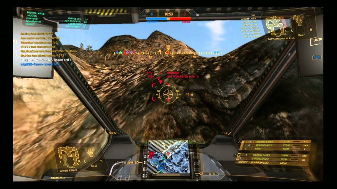 Mechwarrior Online MWO Support Raven 3L with NARC - YouTube