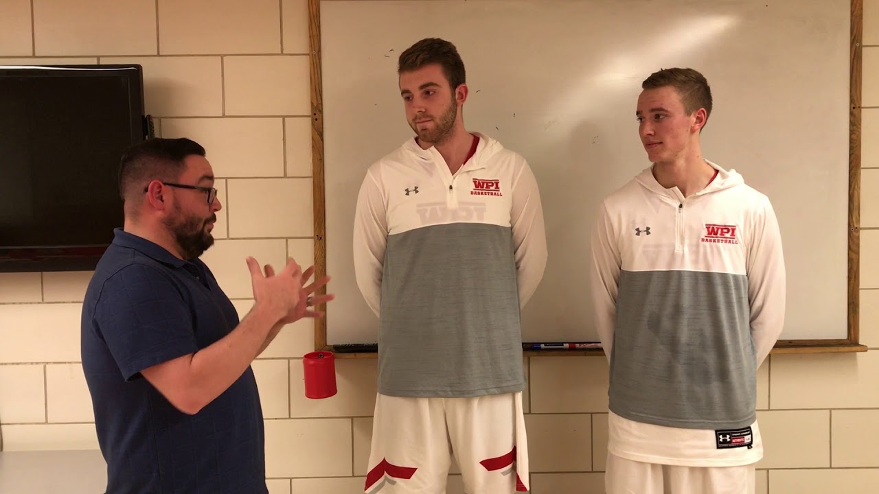 WPI Men's Basketball Post-Game Interview - Garrett Stephenson and Chris ...