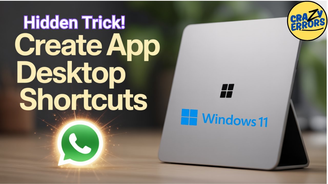 How to Create App Shortcut on Desktop (Windows 11/10 – Hidden Trick ...