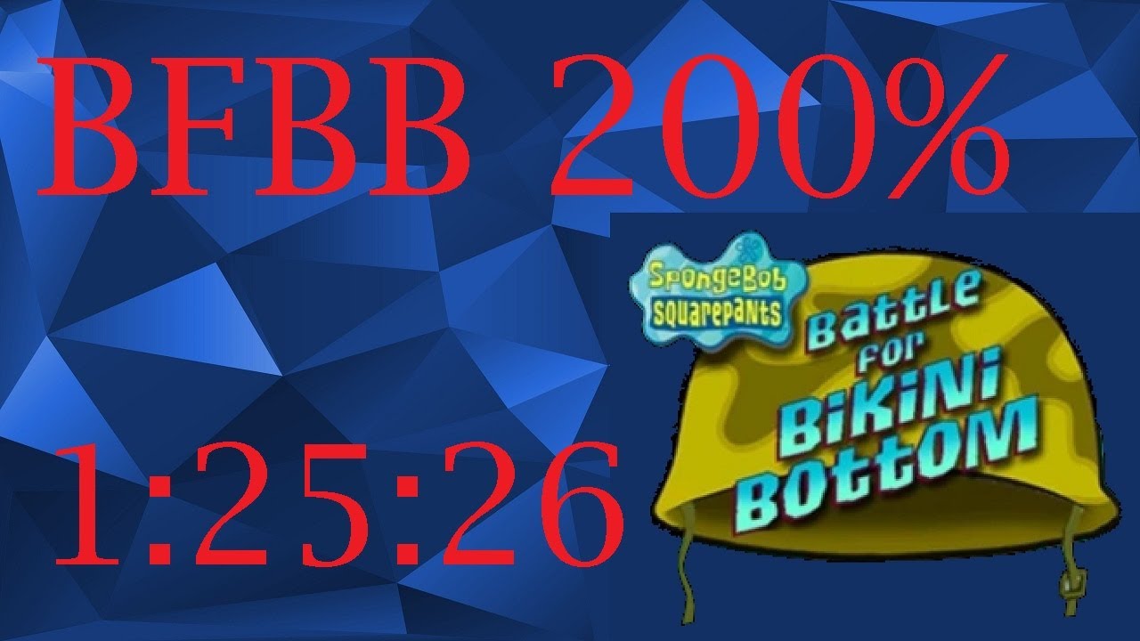 SpongeBob SquarePants: Battle for Bikini Bottom Cheat 100% speedrun in 1:25:26 - YouTube