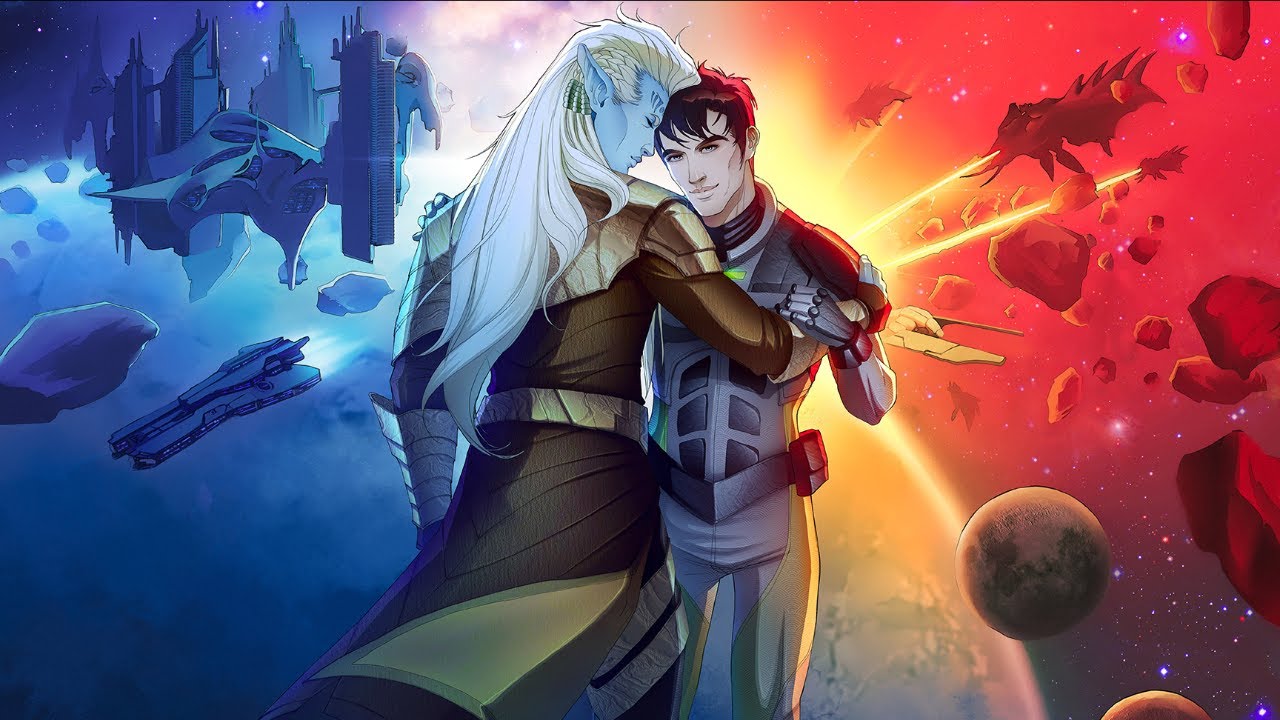 Chapters 70 and 71 of Empire of Stars, a gay human/alien romance space ...