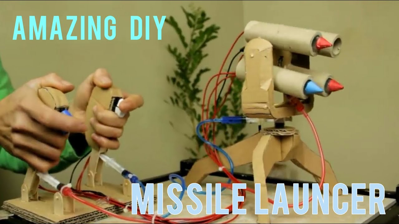 How to make powerful missile launcer from cardboard | Amazing diy ...
