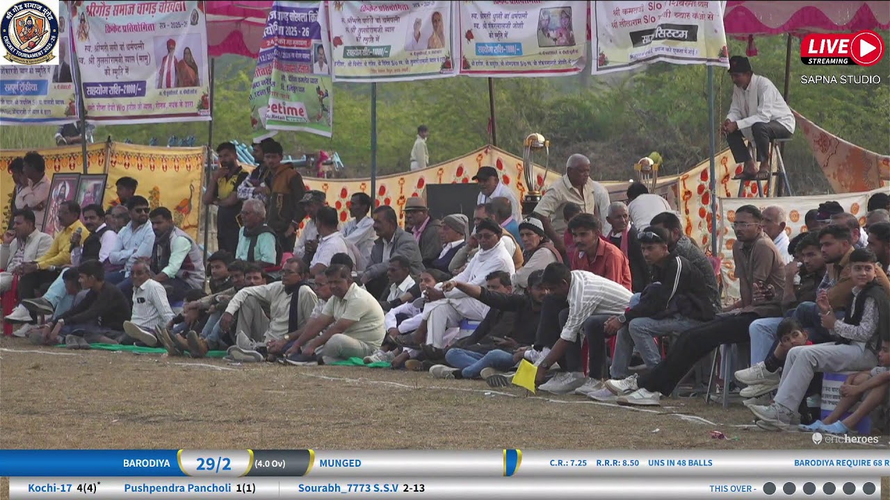 BARODIYA vs MUNGED SEMIFINAL-2 SGSCT Munged Match 22 - YouTube