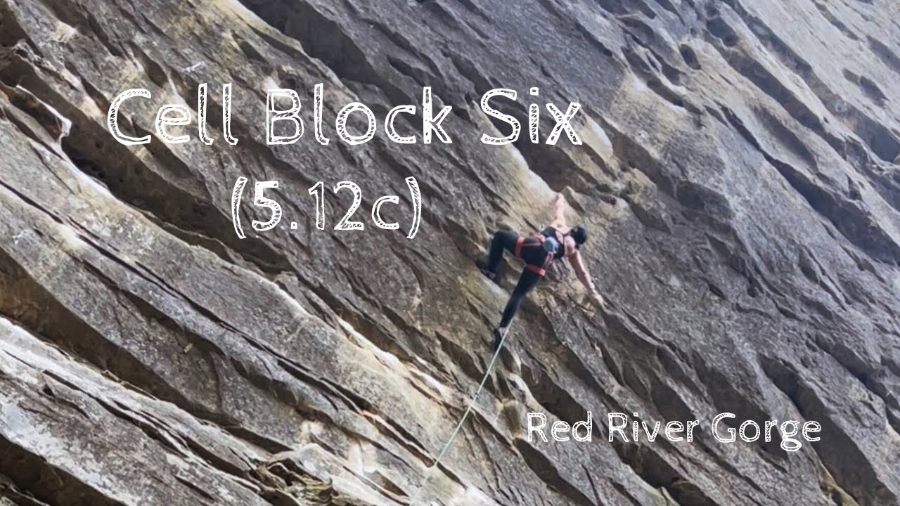 Cell Block Six (5.12c) *short beta* — Red River Gorge Climbing - YouTube