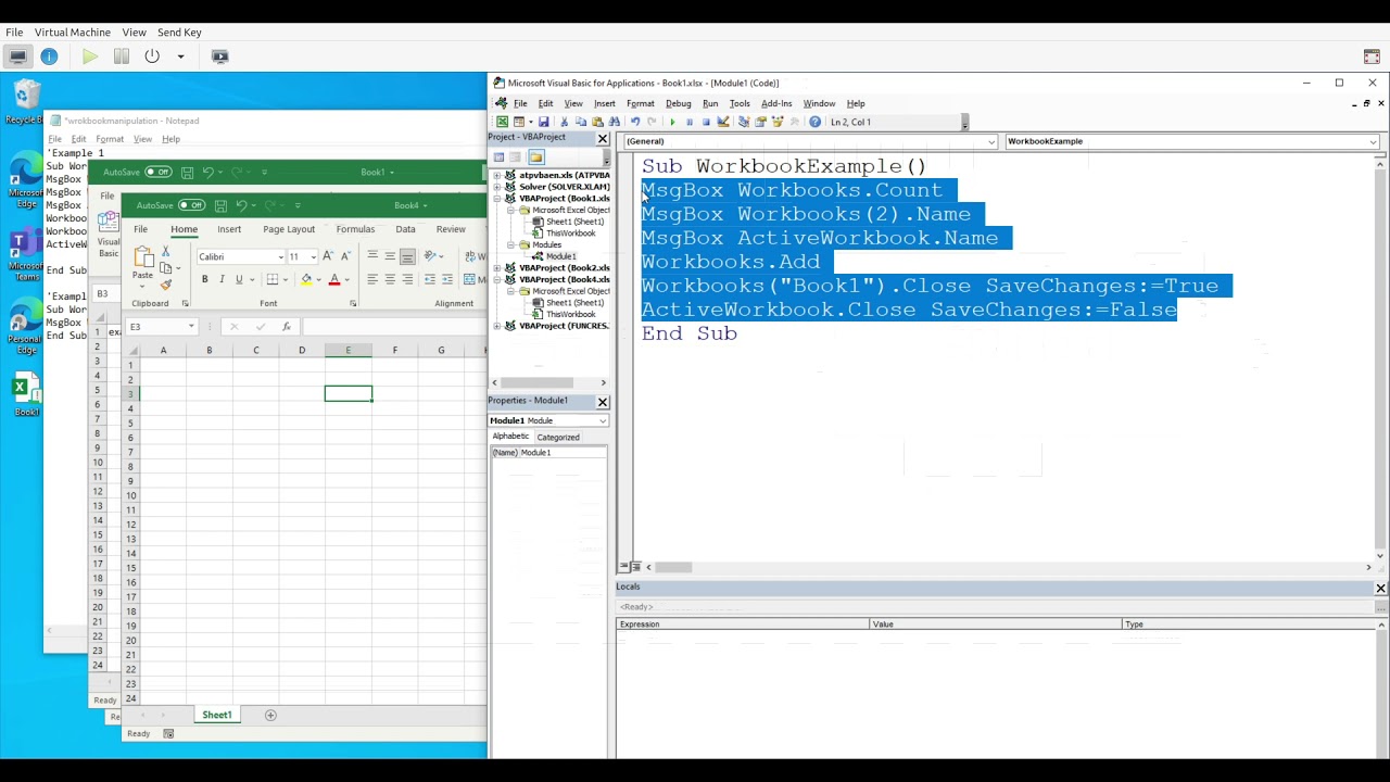 Navigating Workbooks In Excel VBA YouTube Navigating Workbooks In Excel VBA YouTube