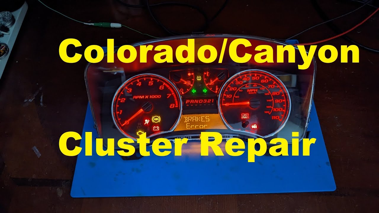 How to fix a Chev Colorado Cluster - YouTube