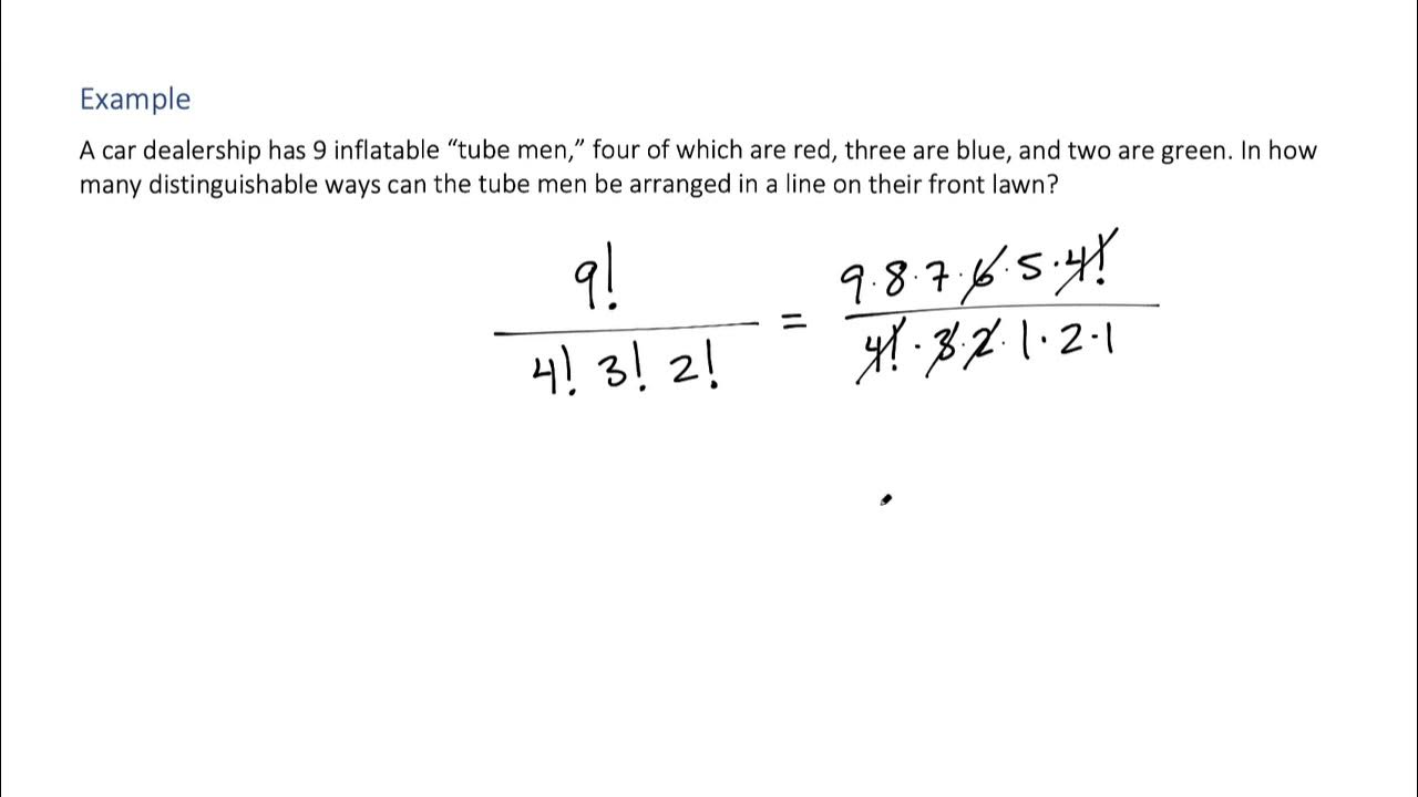 Example Distinguishable Permutations (Arrangement of Tube Men) - YouTube