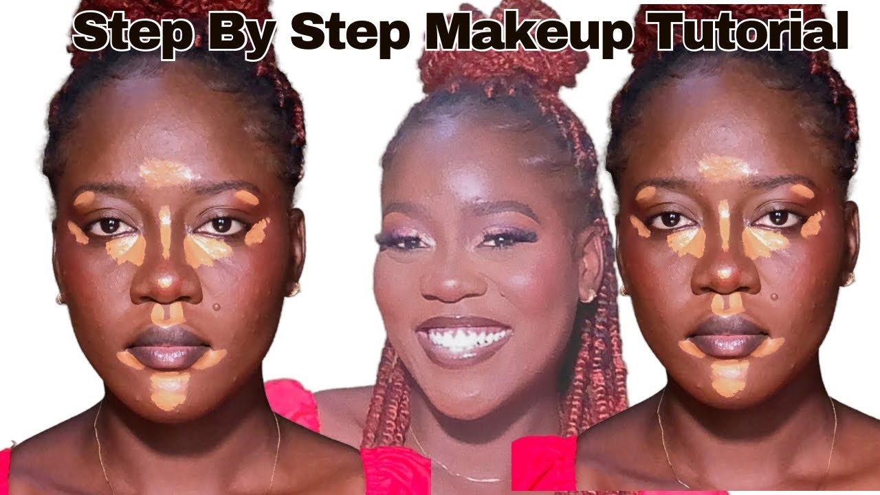 STEP BY STEP MAKEUP TUTORIAL ||HIGHLIGHT & CONTOUR ROUTINE || BEGINNER ...