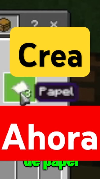 🤬Como HACER PAPEL en Minecraft🥶👉TUtOS DE MINECRAFT!! #datwinxp # ...