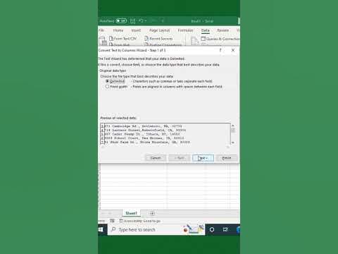 Get address details in different columns | Advance Excel Formula | MyExcelGeeks - YouTube