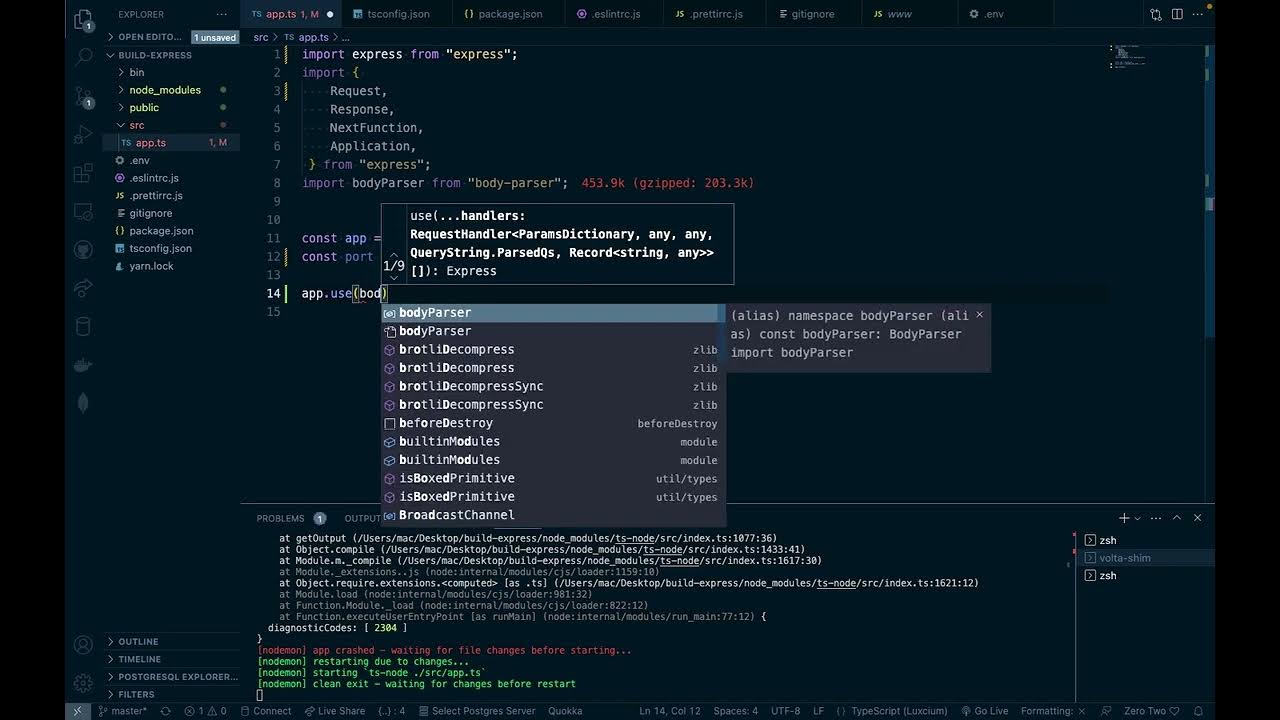 Express and Typescript server on Nodejs - YouTube