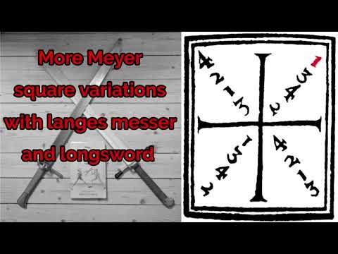 More Meyer square drills with langes messer and longsword - YouTube