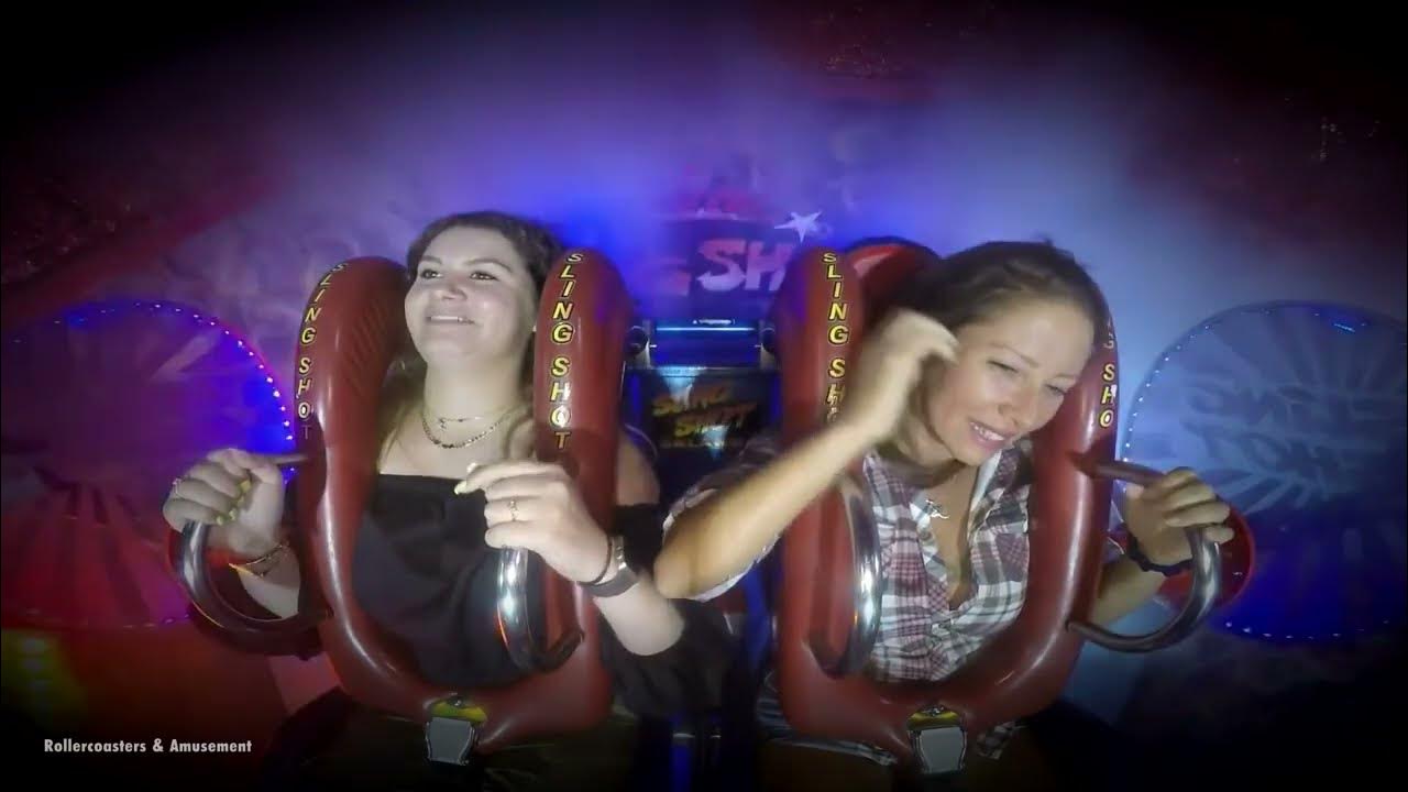 Screaming Sexy Girls On Slingshot Ride Compilation Boobs Hanging Bouncing And Shaking Around 😳