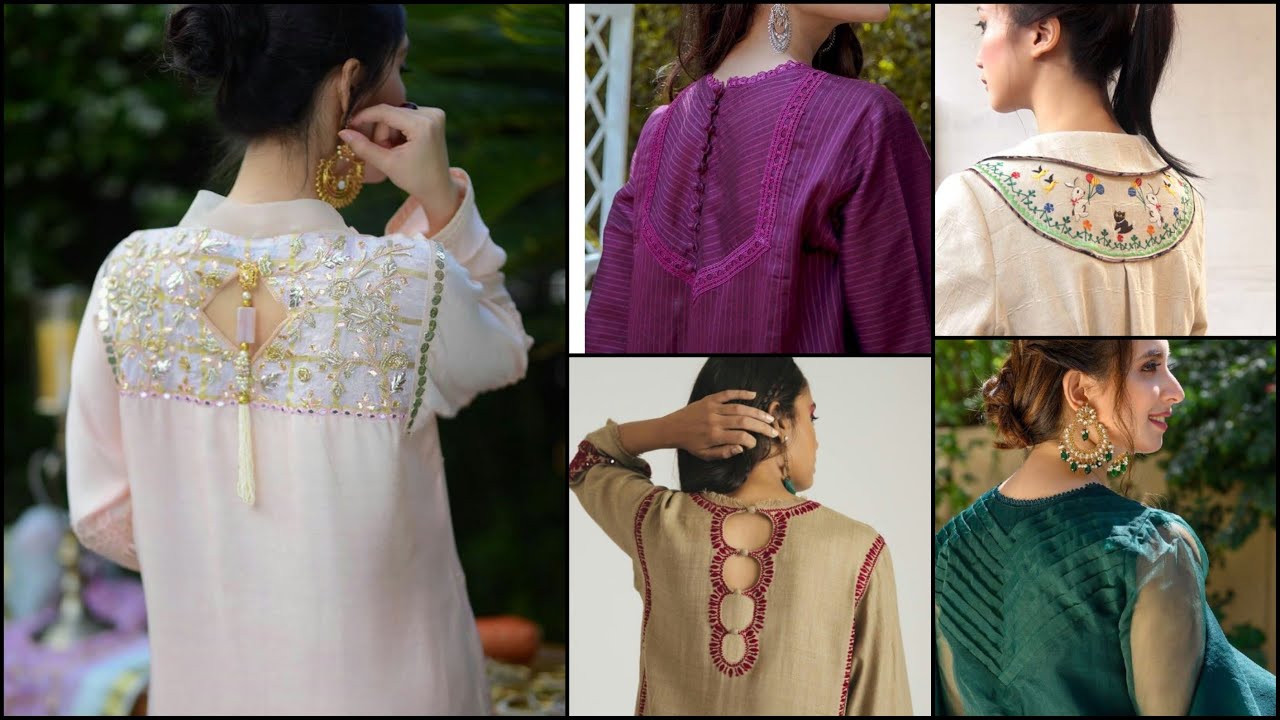 Back neck designs for kurti and blouse || Latest back gala designs ...