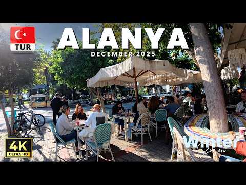 Alanya Cable Car, Cleopatra Beach and Damlatas Tour | Antalya Turkey | December 9, 2025 [4K HD] ☀️