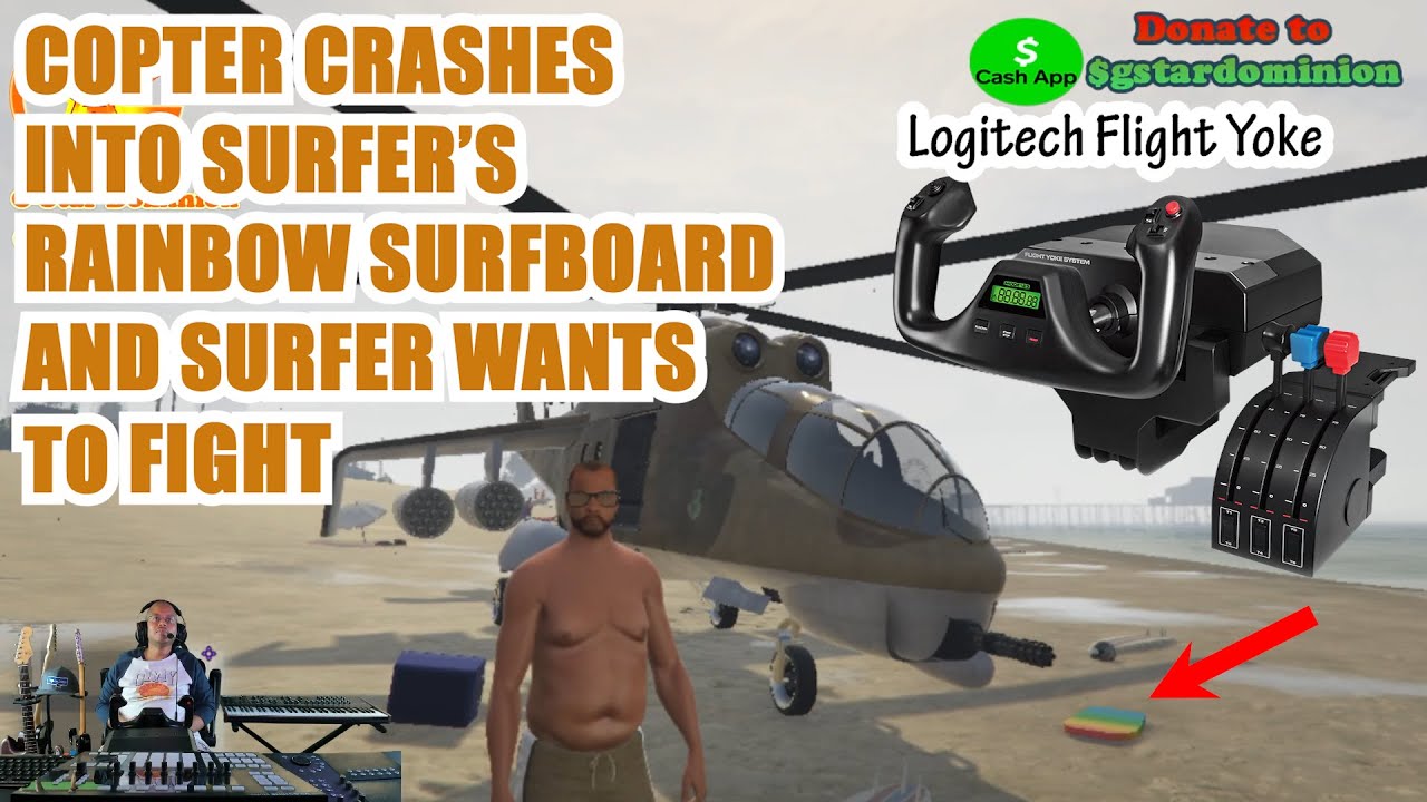 Grand Theft Auto 5 | Flying in GTA 5 using Logitech Flight Yoke System ...