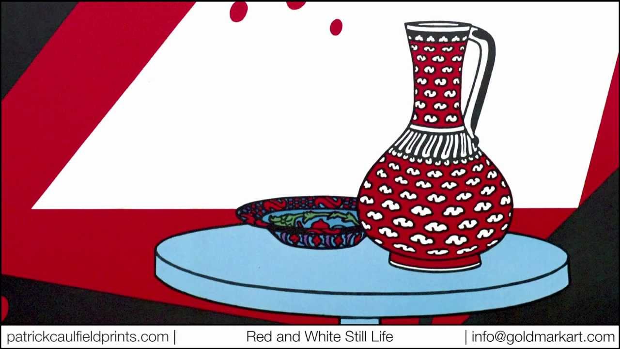 Patrick Caulfield's rare print "Red and White Still Life" available now ...