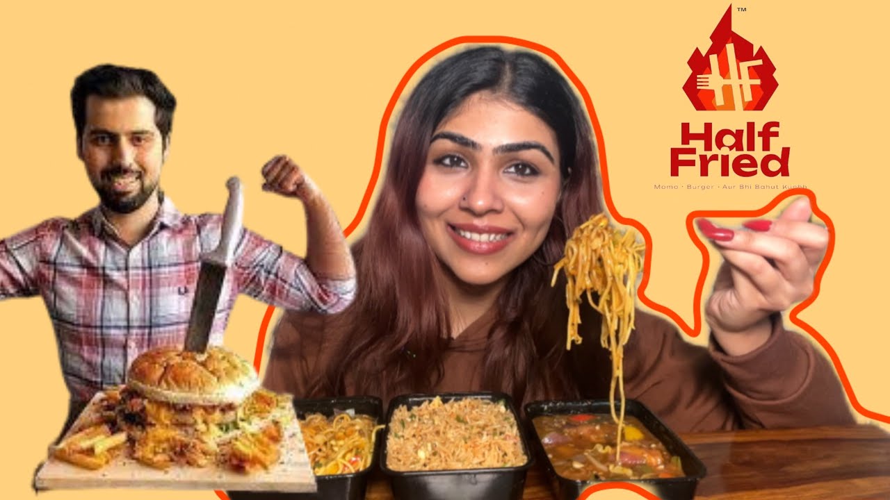 HALF FRIED by Cravings and Calories | Food Review of a FAMOUS YOUTUBER ...