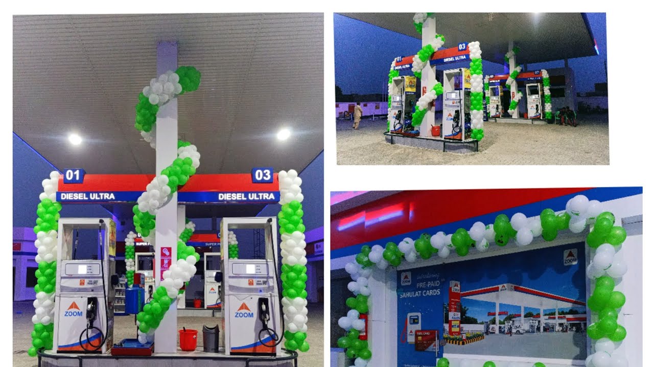 how to decorate with Balloons | balloons decoration at Zoom Petrol pump ...