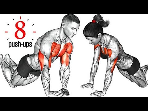 8 Push Ups Workout | Pushups Workout at Home | Pushups Workout at Home ...