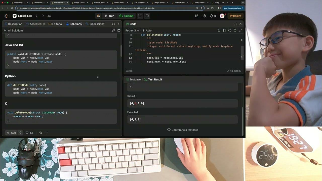 LeetCode | Python | HHKB keyboard | 40 min real time | no talking | EP-22 - YouTube