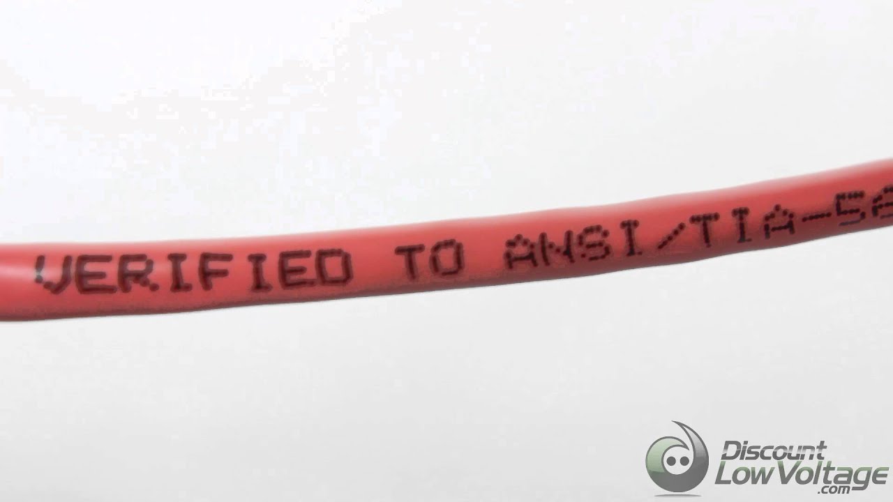 Hyperline Red Cat5e Indoor Bulk Ethernet Cable | UTP-C5E-SOLID-CMR-RD ...