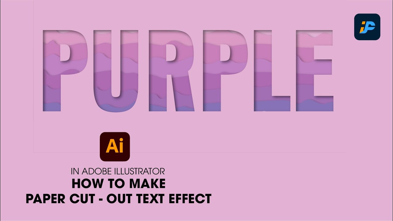 How to make Paper Cut-Out Text Effect in Adobe Illustrator - YouTube