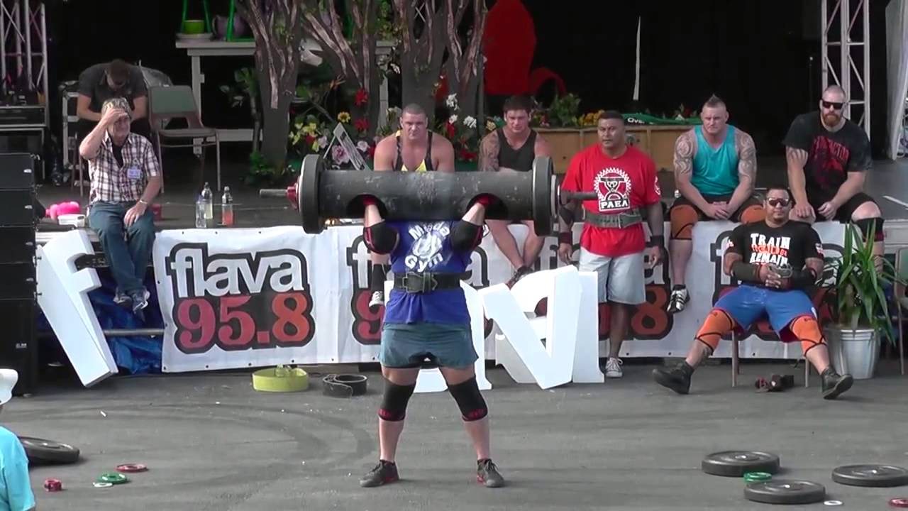 New Zealand's Strongest Man 2015 - 146kg Loglift - YouTube