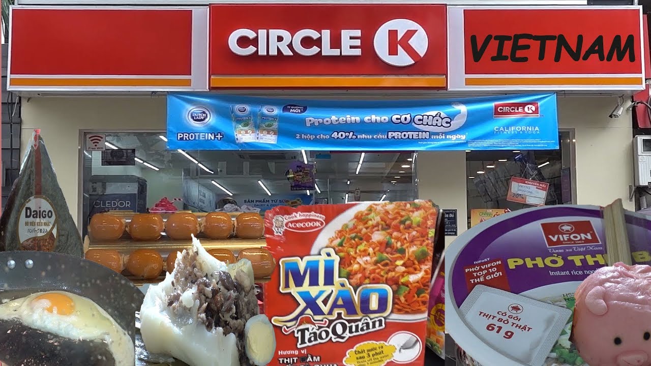 Eating brunch Vietnamese Convenience store FOOD / Travel in Vietnam ...