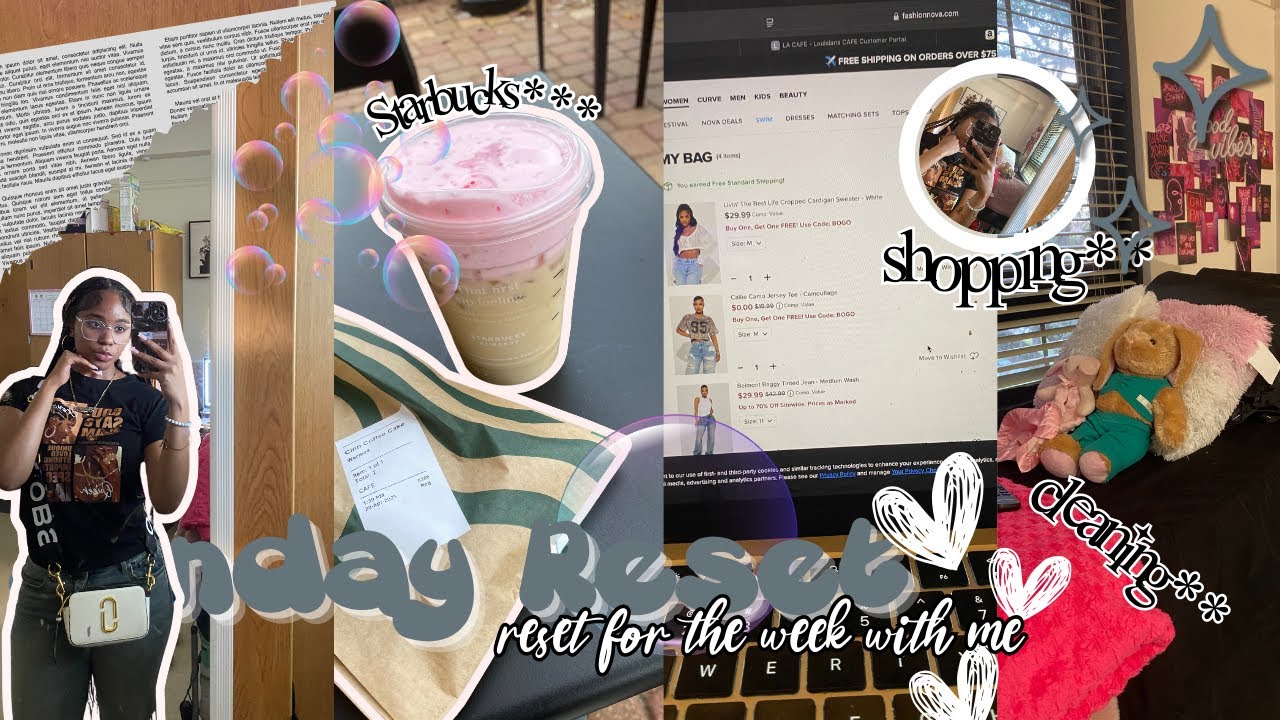 SUNDAY RESET⭐︎⭐︎⎜cleaning, shopping, starbucks, groceries, grwm ...