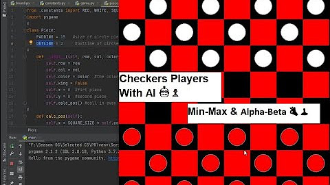 Python Checkers With AI Tutorial (Arabic) - YouTube